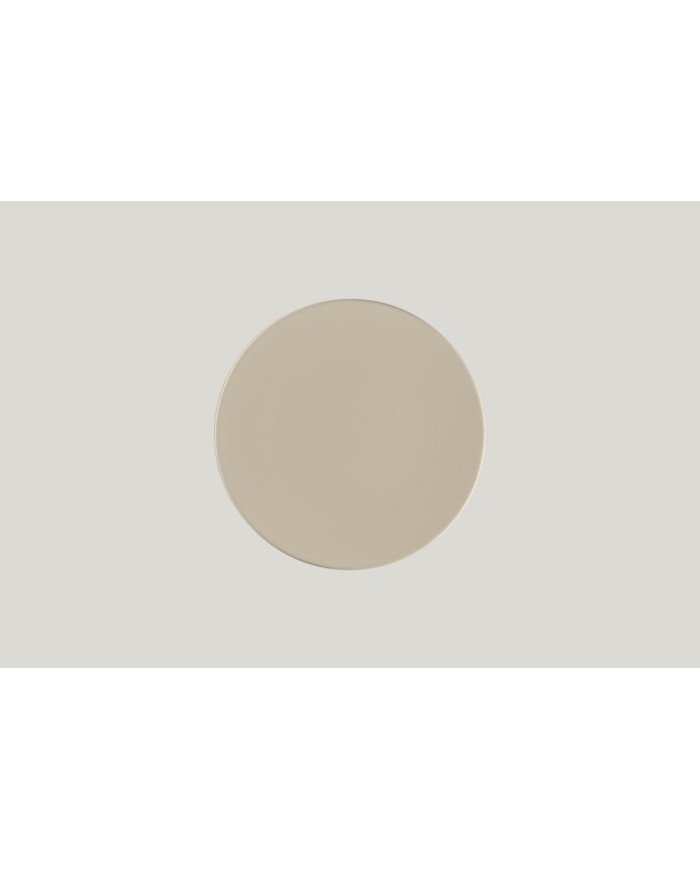 Extra-flat plate round Argila Decor porcelain Ø 23.6 cm Earth Rak