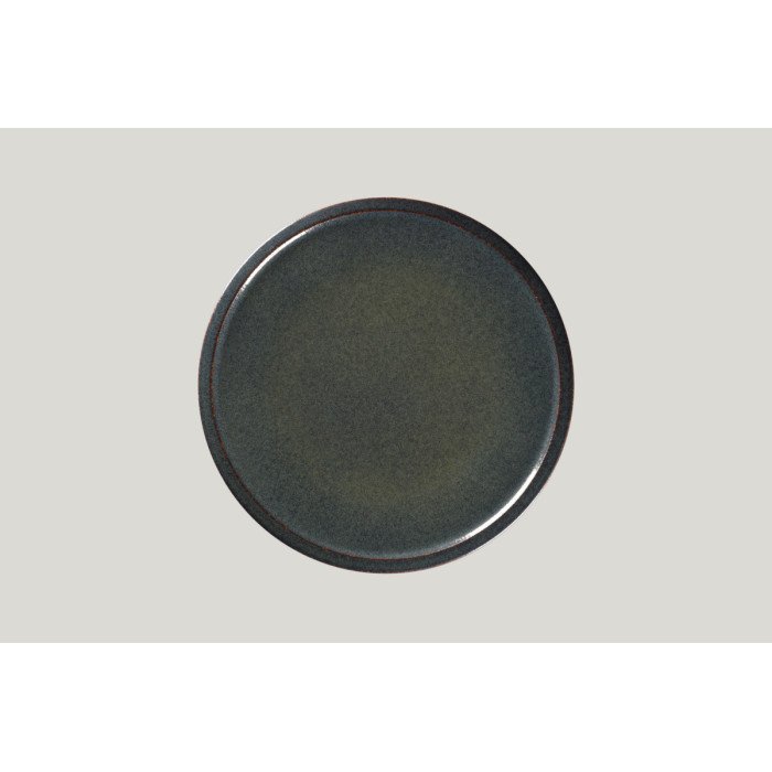 Buy Flat coupe plate round black porcelain Ø 28 cm Rakstone Ease Rak ...