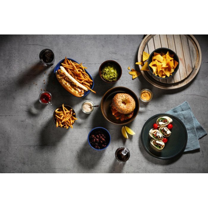 Bowl round blue porcelain Ø 12 cm Rakstone Ease Rak