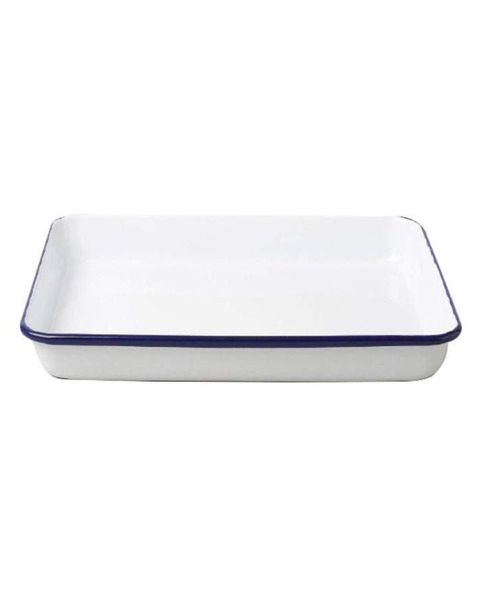 Buy SERVING TRAY ROUND WHITE STEEL ENAMEL ENAMELWARE FALCON | Restofair RAK