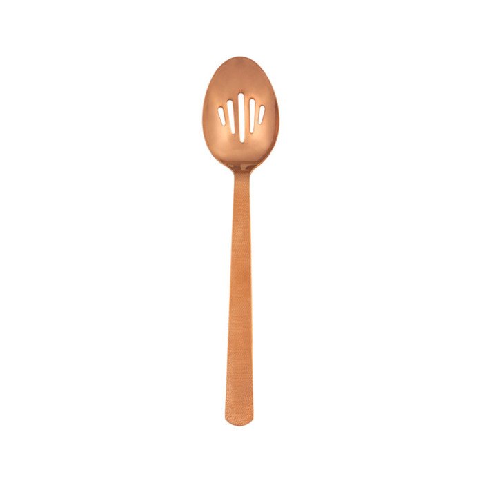 Buy VINTAGE SLOTTED SPOON HAMMERED FINISH BRONZE L25.4CM STAINLESS ...