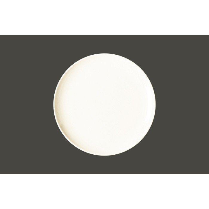Flat coupe plate round ivory glazed Ø 24 cm Nano Rak