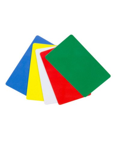 MENU CARD SET IN 5 COLORS (RED, YELLOW, WHITE, GREEN, BLUE)