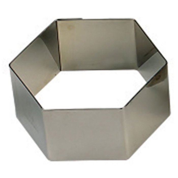 Buy HEXAGONAL RING Ø6CM H3CM STAINLESS STEEL | Restofair RAK
