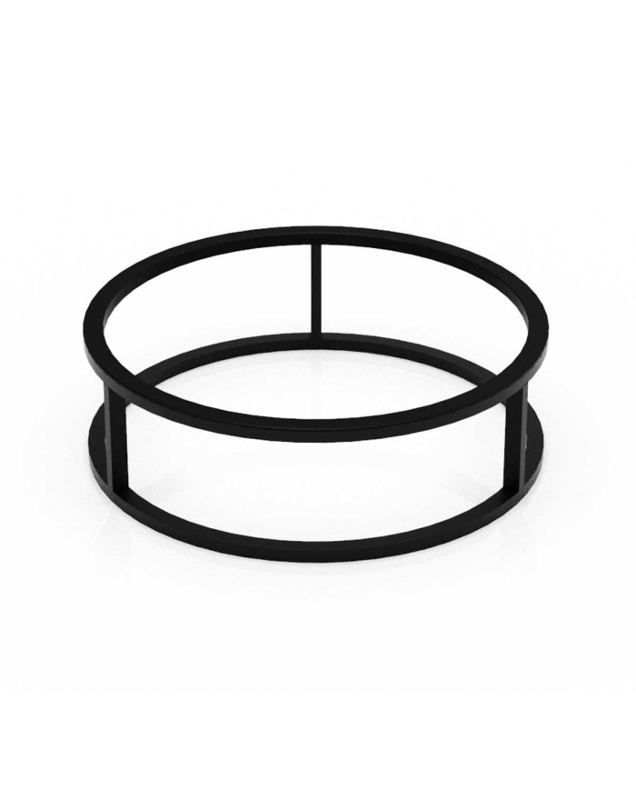 ROUND RISER BLACK D32XH9.5CM POWDER COATED STEEL TILT CRASTER