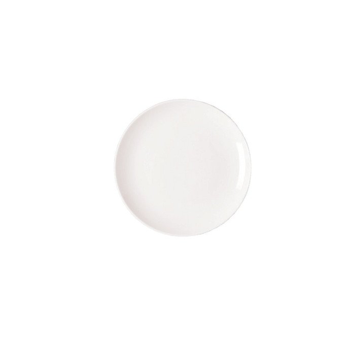 Flat coupe plate round ivory Ø 21 cm porcelain Nano Rak