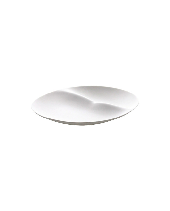 Buy Desert plate white matt L19.5XW20.5XH4cm porcelain shell cookplay ...